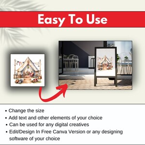 Glamping Clipart, Camping Clipart PNG Bundle, 24 PNG GLAMPING Clipart ...