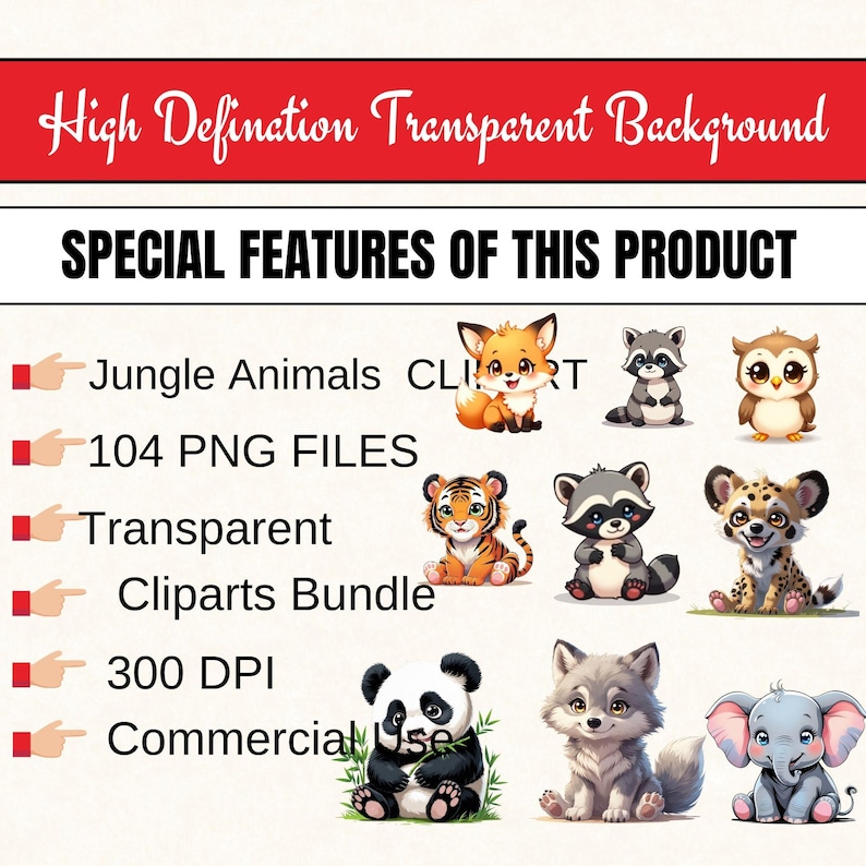 Jungle Animal Clipart,jungle Animals SVG, Safari Animals Png,animal Svg ...