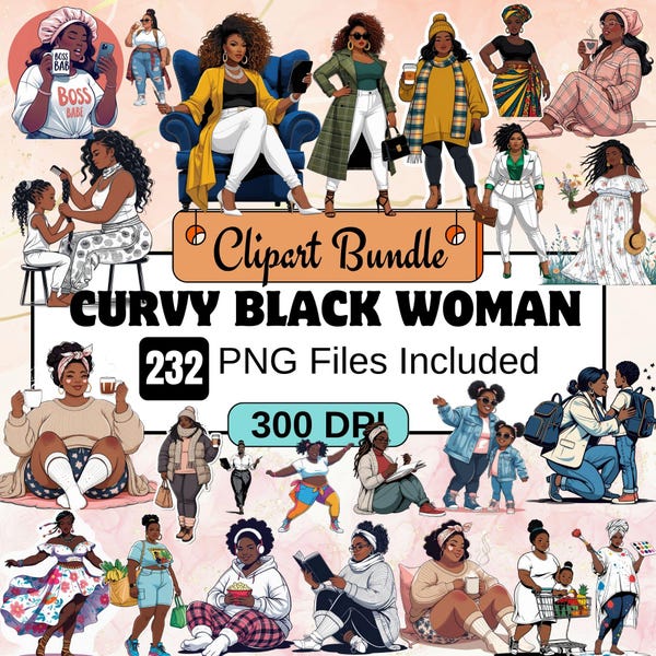 Curvy Girl Silhouette - Etsy UK