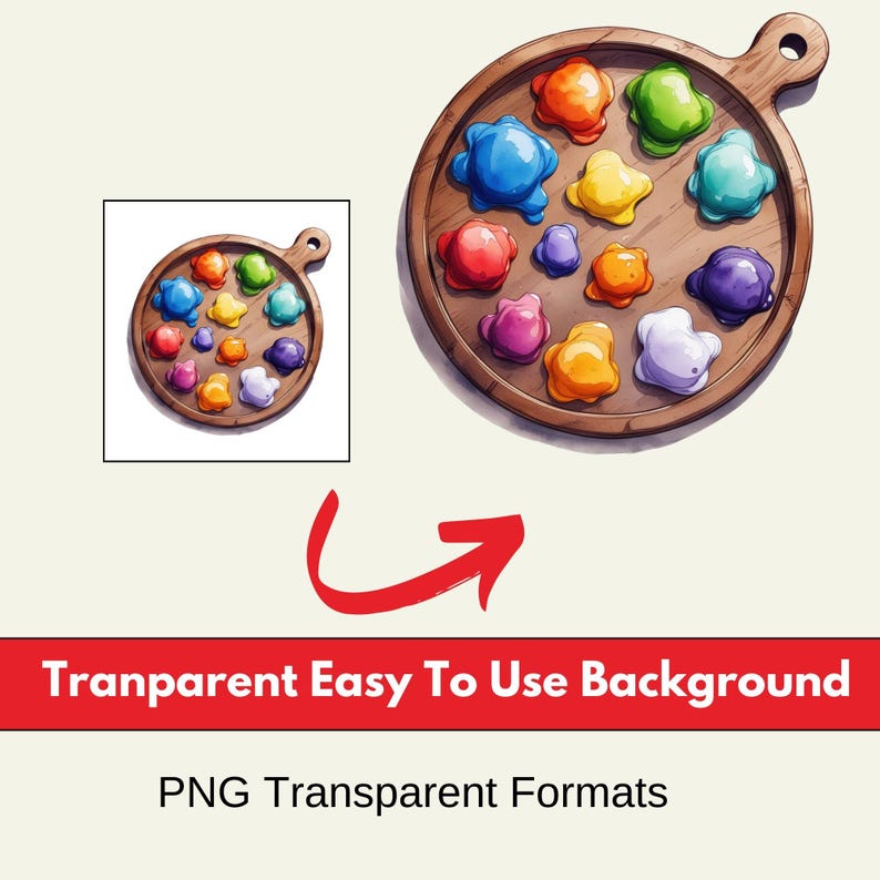 Artist Supplies Clipart,painter Supplies Clipart PNG Bundle,art ...