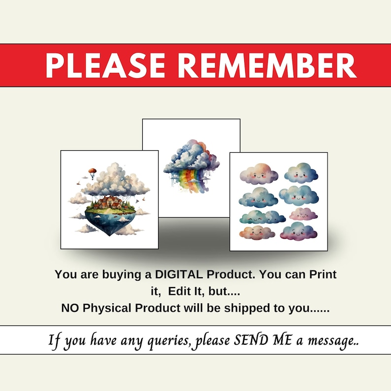 Cloud Clipart, Weather Clipart PNG Bundle, 24 PNG Cloud Clipart Bundle ...