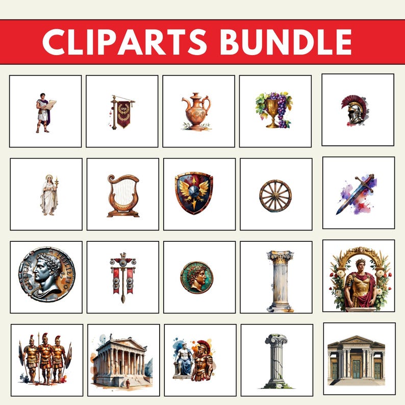 338 Ancient Rome Clipart,roman Empire Images,historical Roman Graphics ...