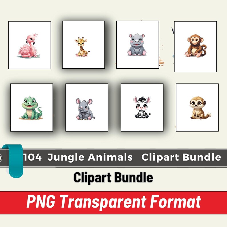 Jungle Animal Clipart,jungle Animals SVG, Safari Animals Png,animal Svg ...