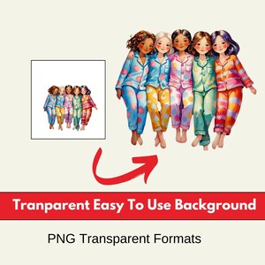 306 Pajama Party Clipart, Best Friends Clipart, Besties Clipart ...