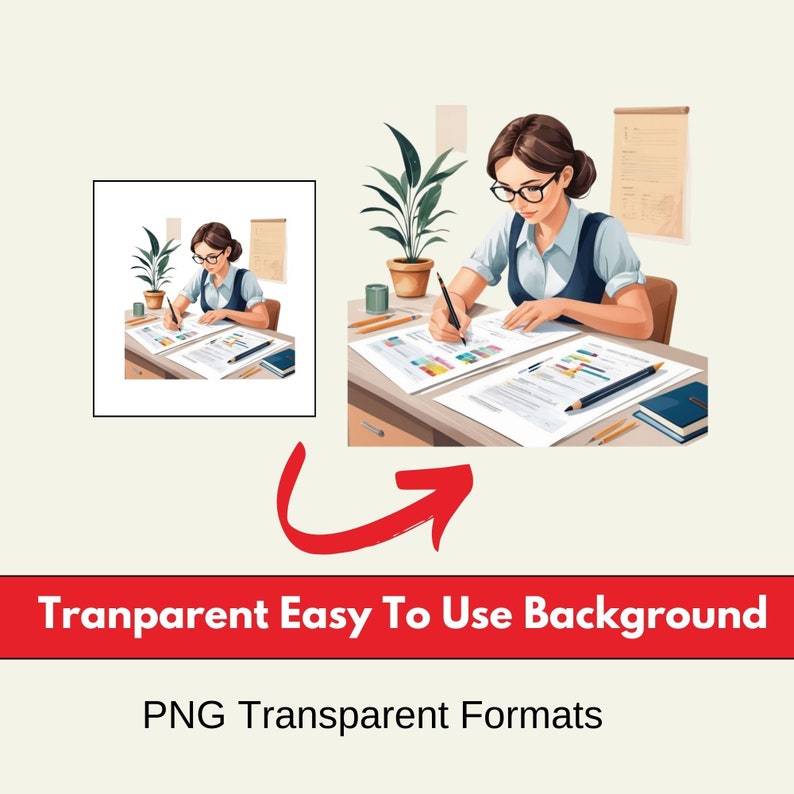 Teacher Watercolor Clipart, School Clipart PNG Bundle, 345 Classroom ...