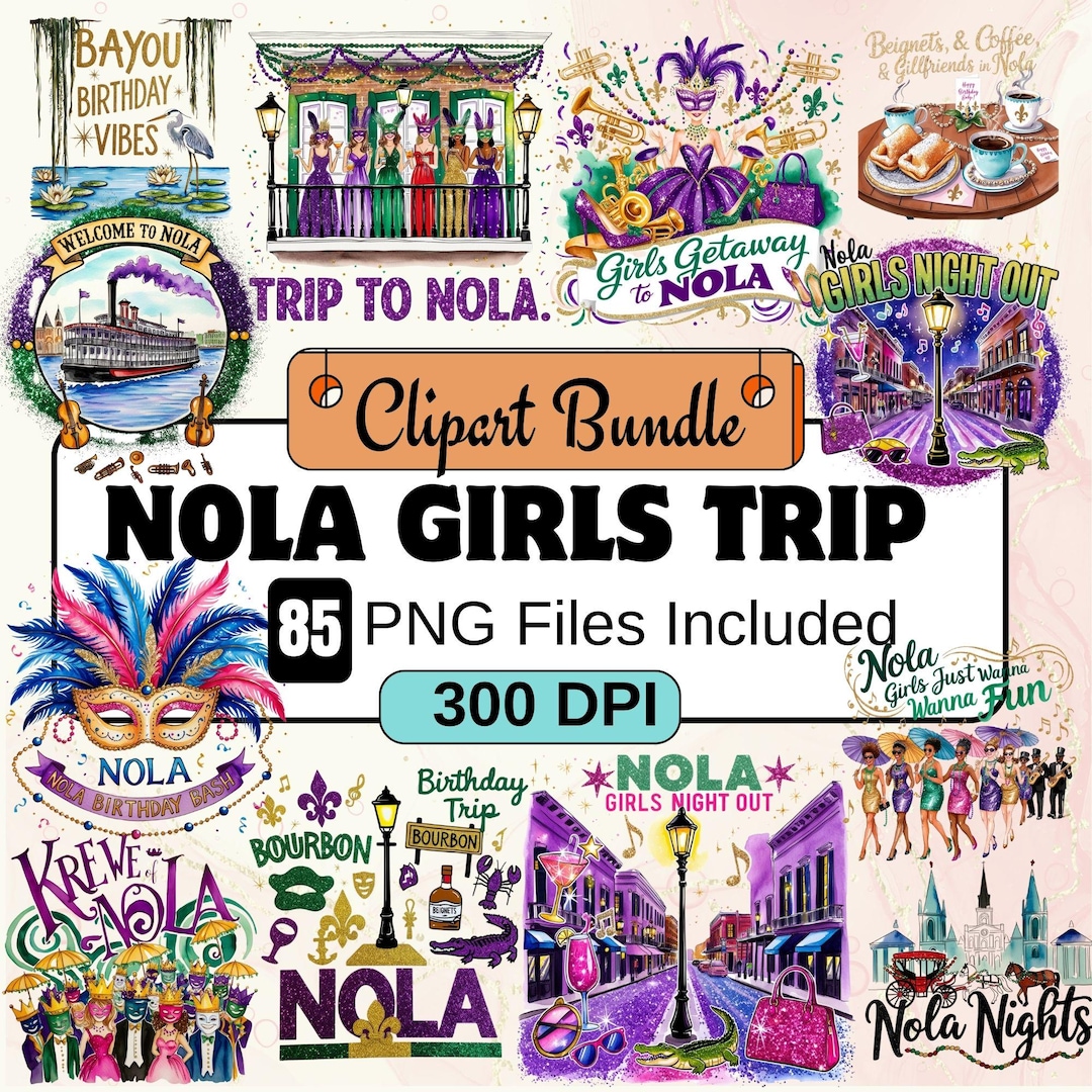 Birthday Trip Nola Png, Mardi Gras Sublimation PNG Design, Nola Png ...