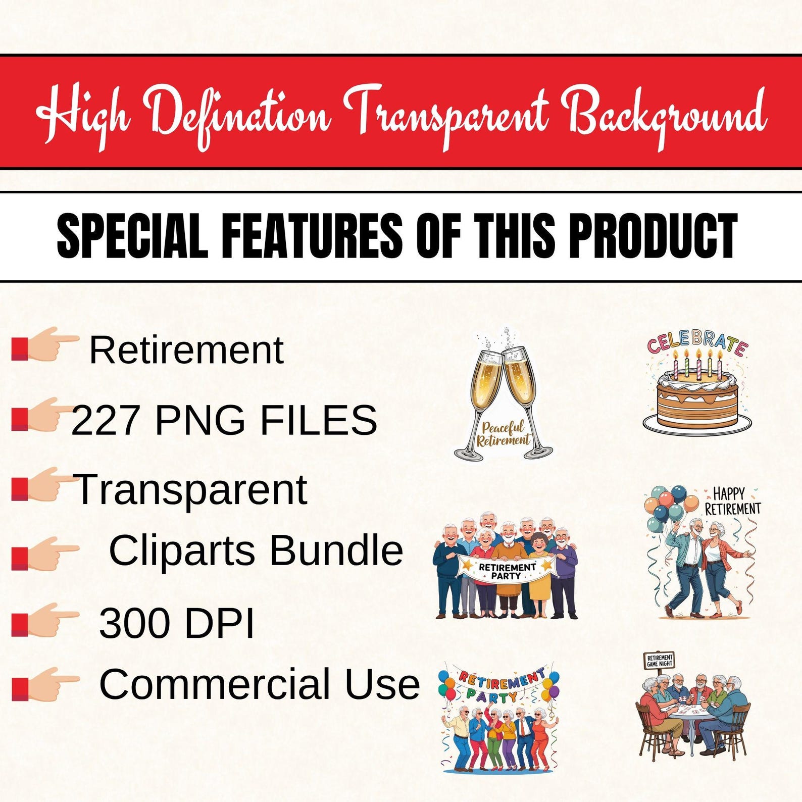 227 Retirement Clipart,happy Retirement Clipart PNG Bundle,let the Fun ...