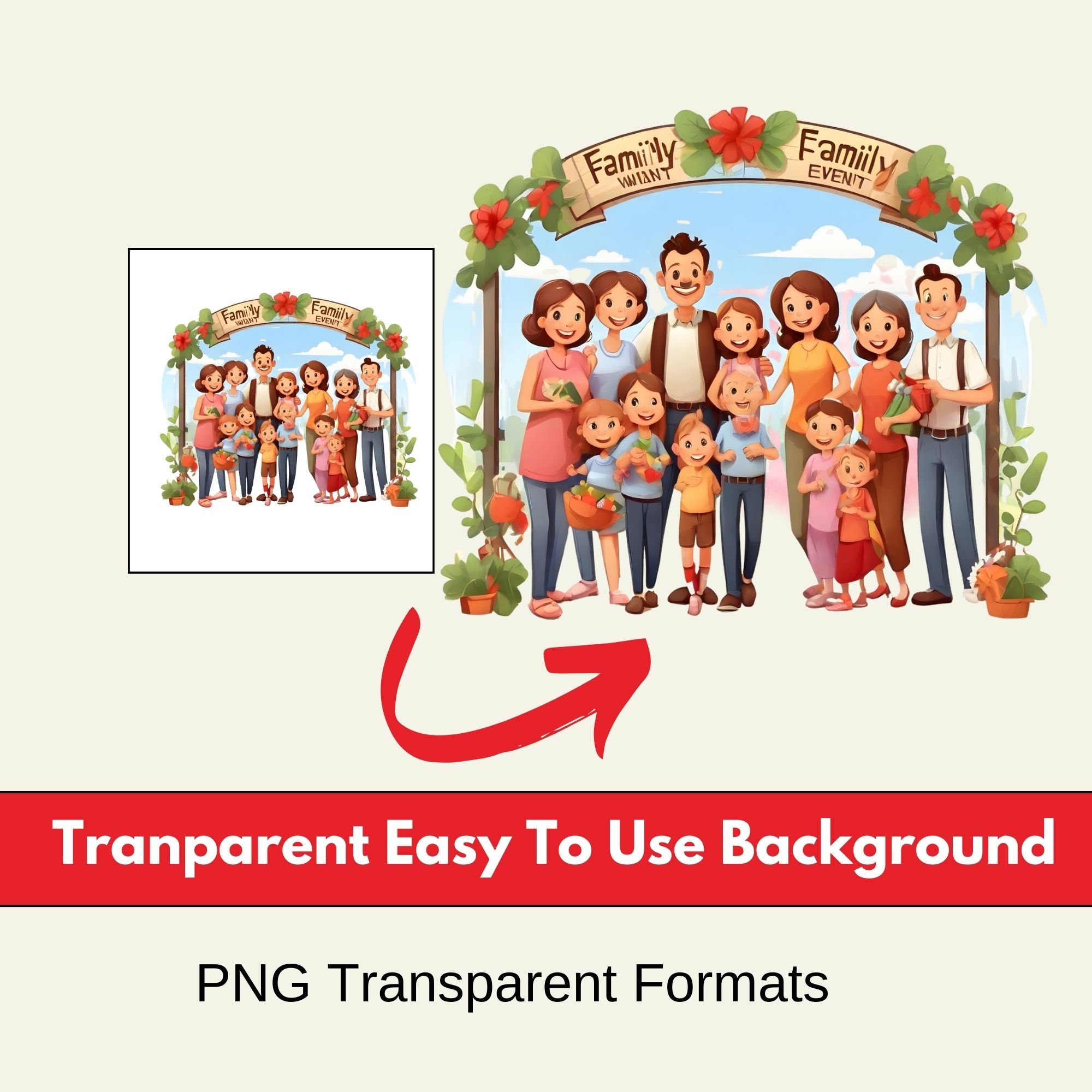 Cute Family Clipart Clipart, Family Time Clipart PNG Bundle, 24 PNG ...