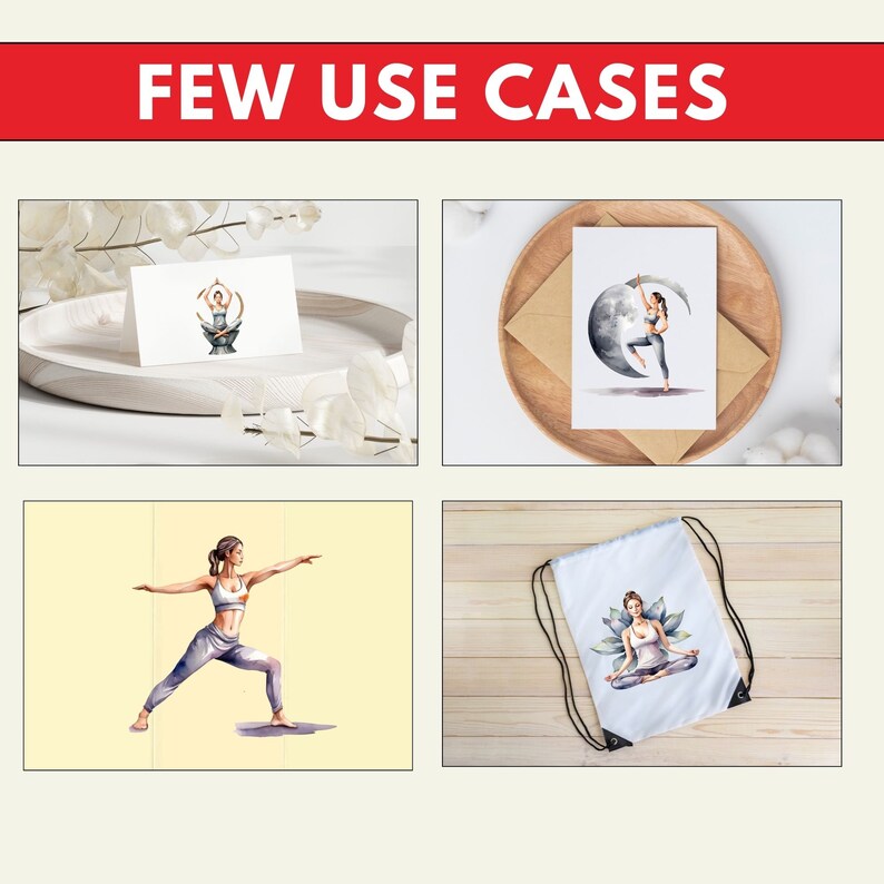 Yoga Clipart, Yoga Poses Clipart PNG Bundle, 24 PNG Yoga Clipart Bundle ...