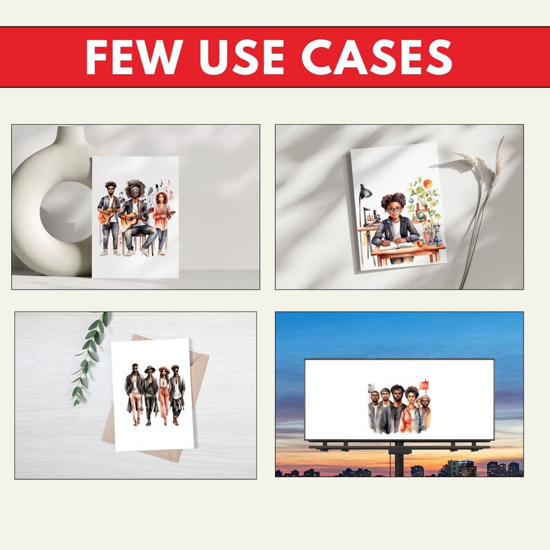 Black People Clipart, People Clipart PNG Bundle, 24 PNG Black People ...