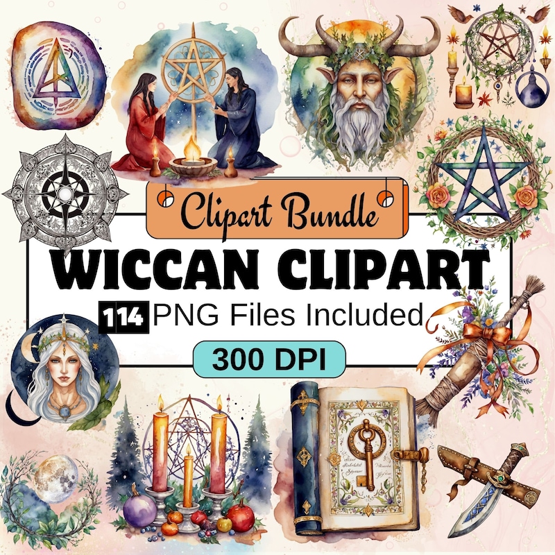 Wiccan Clipart - Etsy