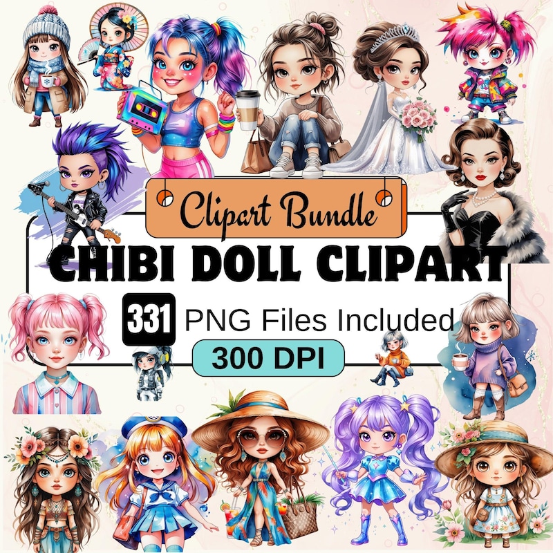 Chibi Paper Dolls - Etsy