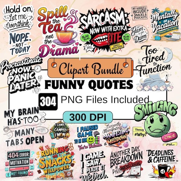 Typography Art Clipart - Etsy UK