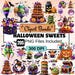 205 Halloween Sweets Clipart,watercolor Halloween Clipart PNG Bundle ...