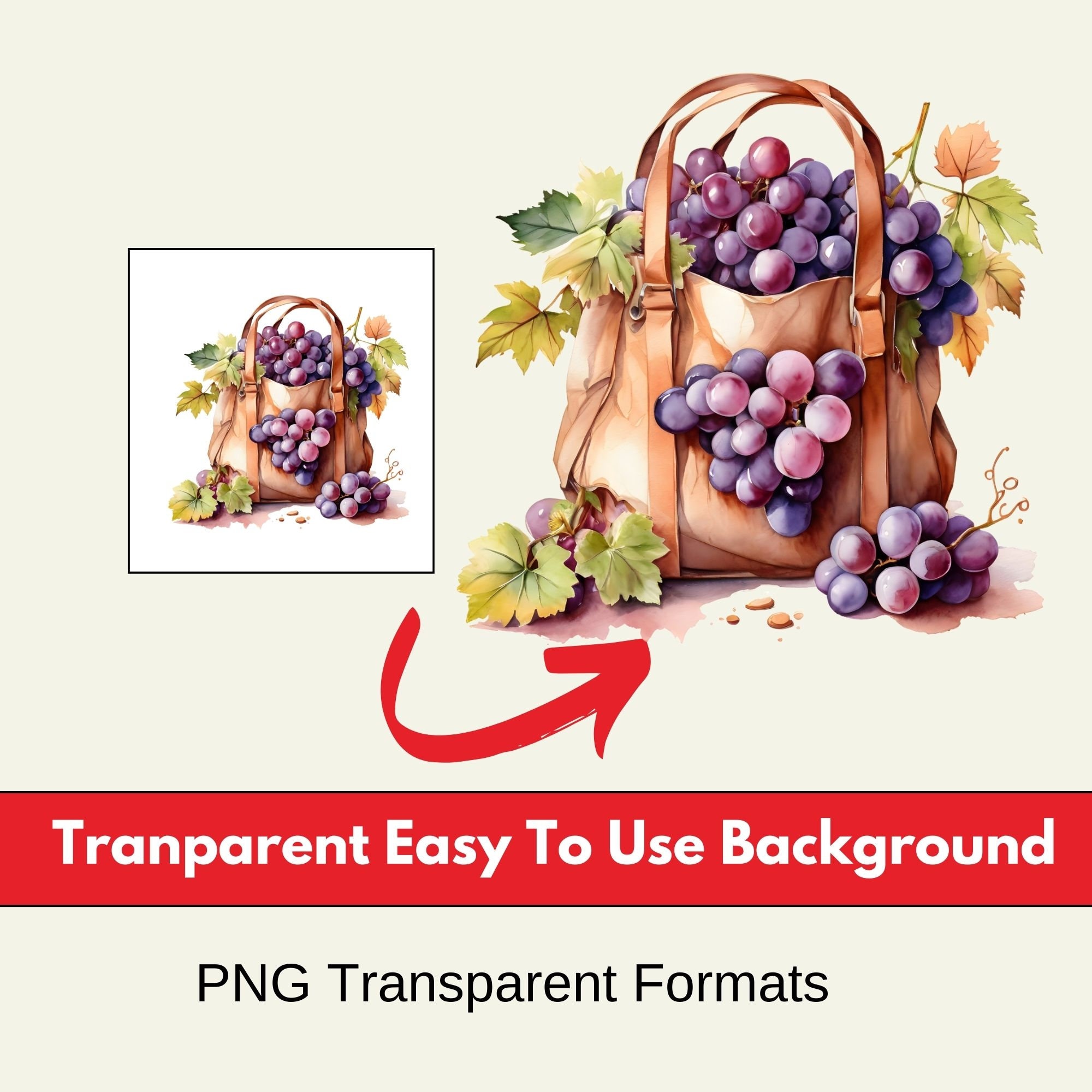 Grapes Watercolor Clipart, Watercolor Fruits,grapes, Sweet Delights ...