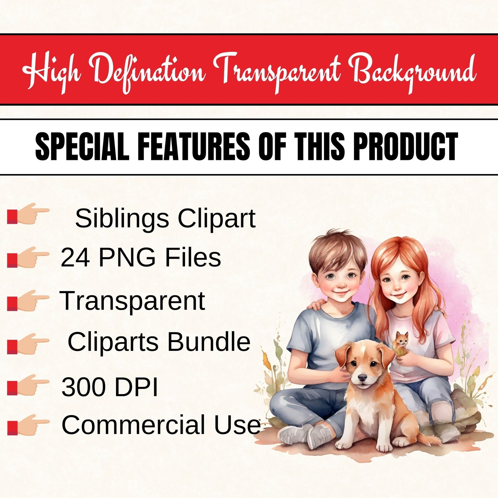 Siblings Clipart, Family Clipart PNG Bundle, 24 PNG Siblings Clipart ...