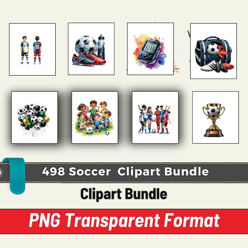 498 Soccer Clipart, Sports Clipart PNG Bundle, Football Png Clipart ...