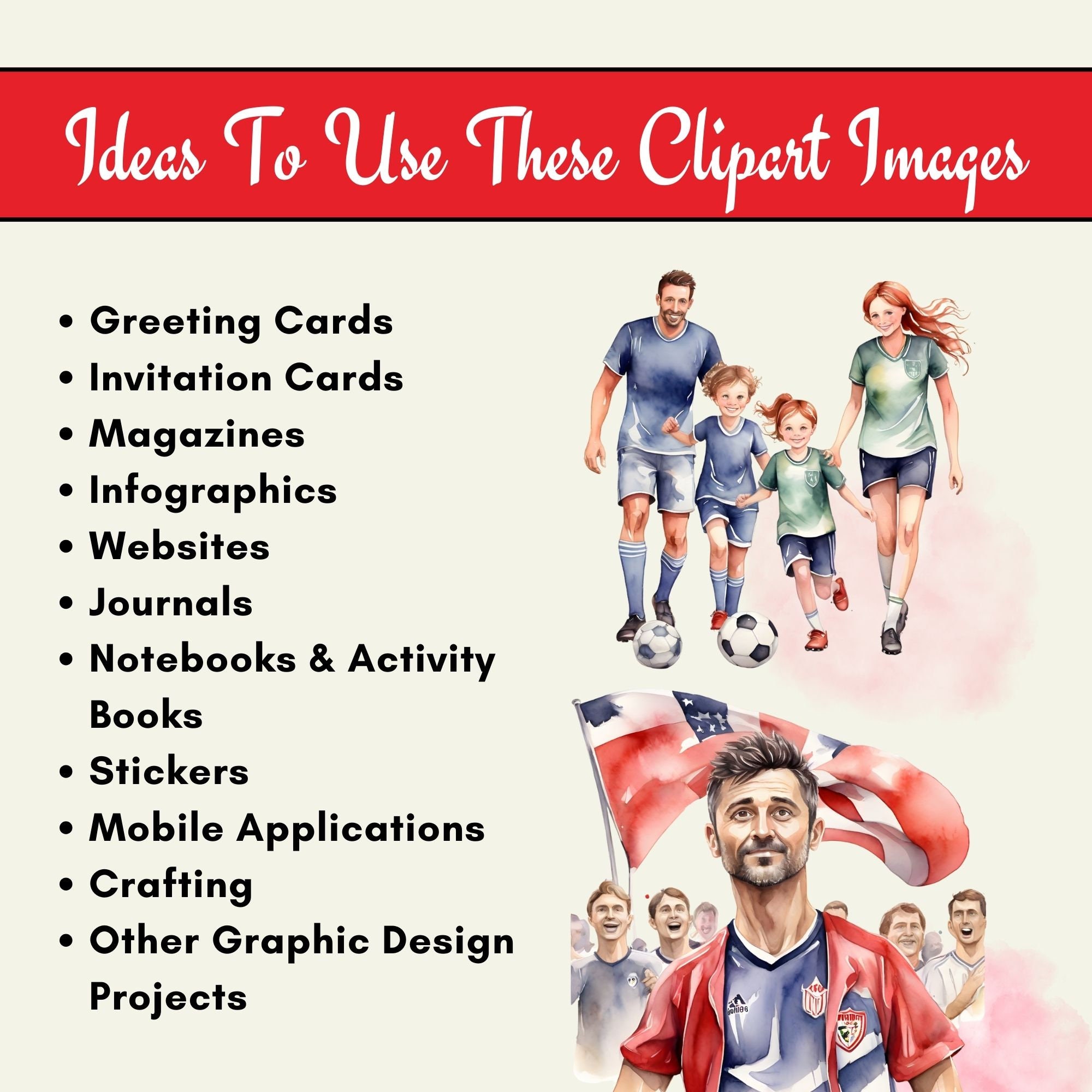 Soccer Clipart, Sports Clipart PNG Bundle, 190 PNG Soccer Clipart ...