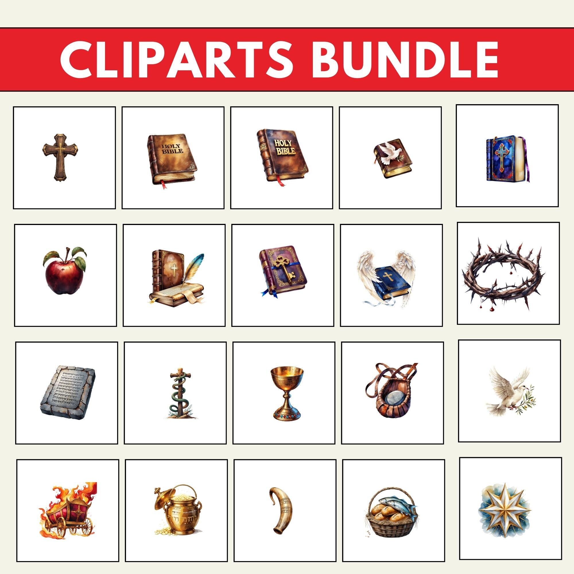 207 Bible Clipart, Bible Story Png Clipart Bundle,christian Png ...