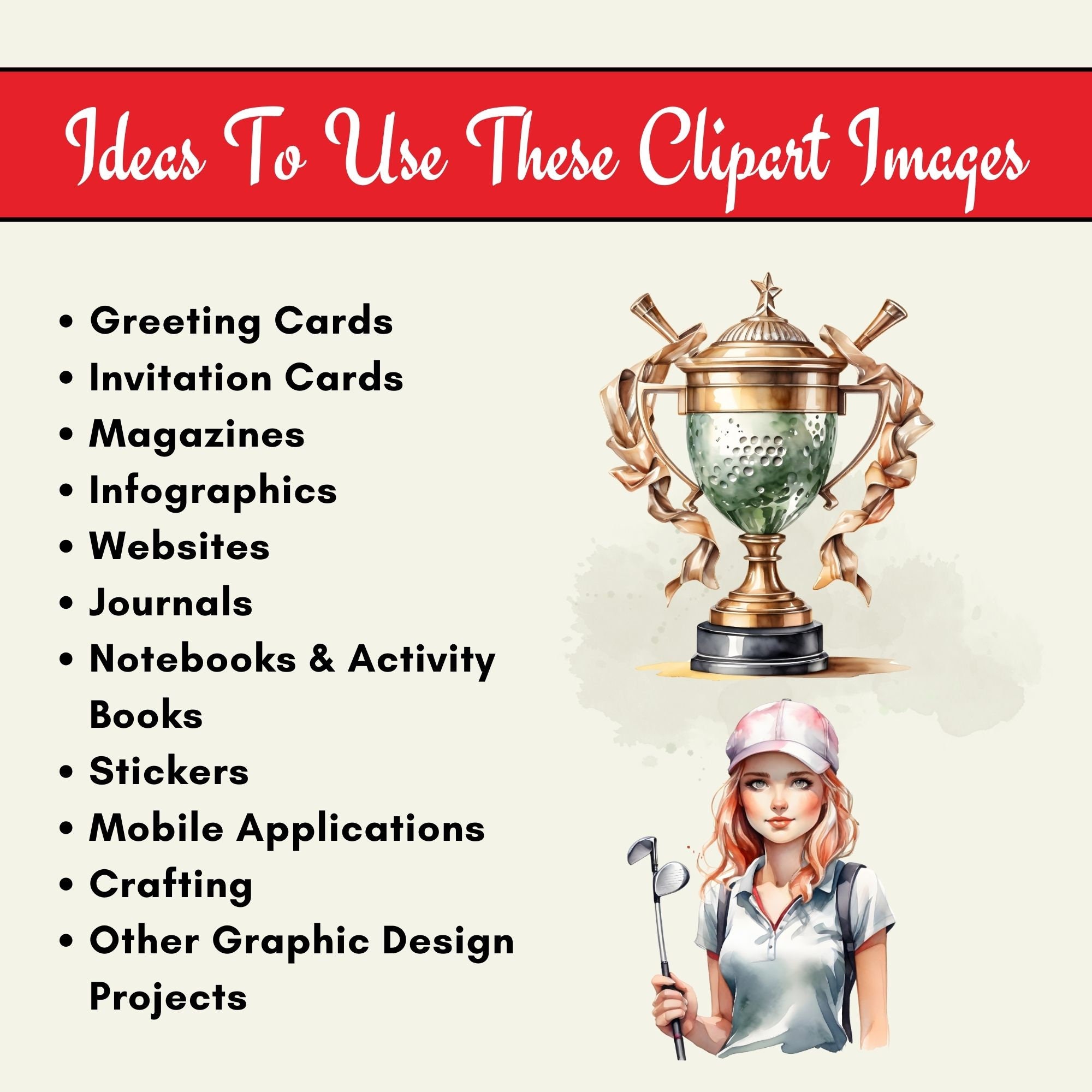 Golf Clipart, Sports Clipart PNG Bundle, 24 PNG Golf Clipart Bundle ...