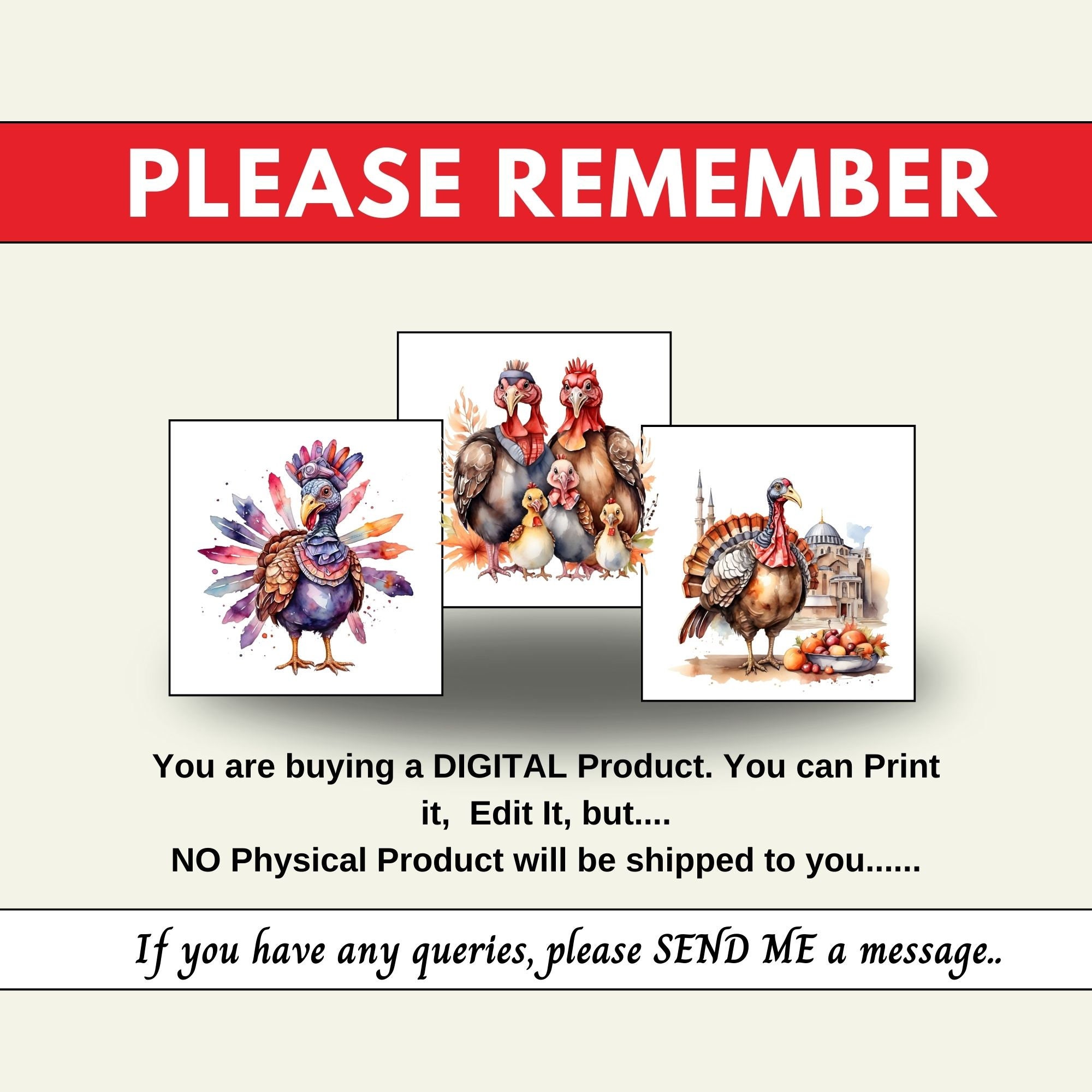 Turkey Clipart, Watercolor Turkey, Clipart Thanksgiving Turkey, PNG ...