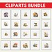 Construction Vehicle Clipart, Heavy Equipment Clipart PNG Bundle, 311 ...