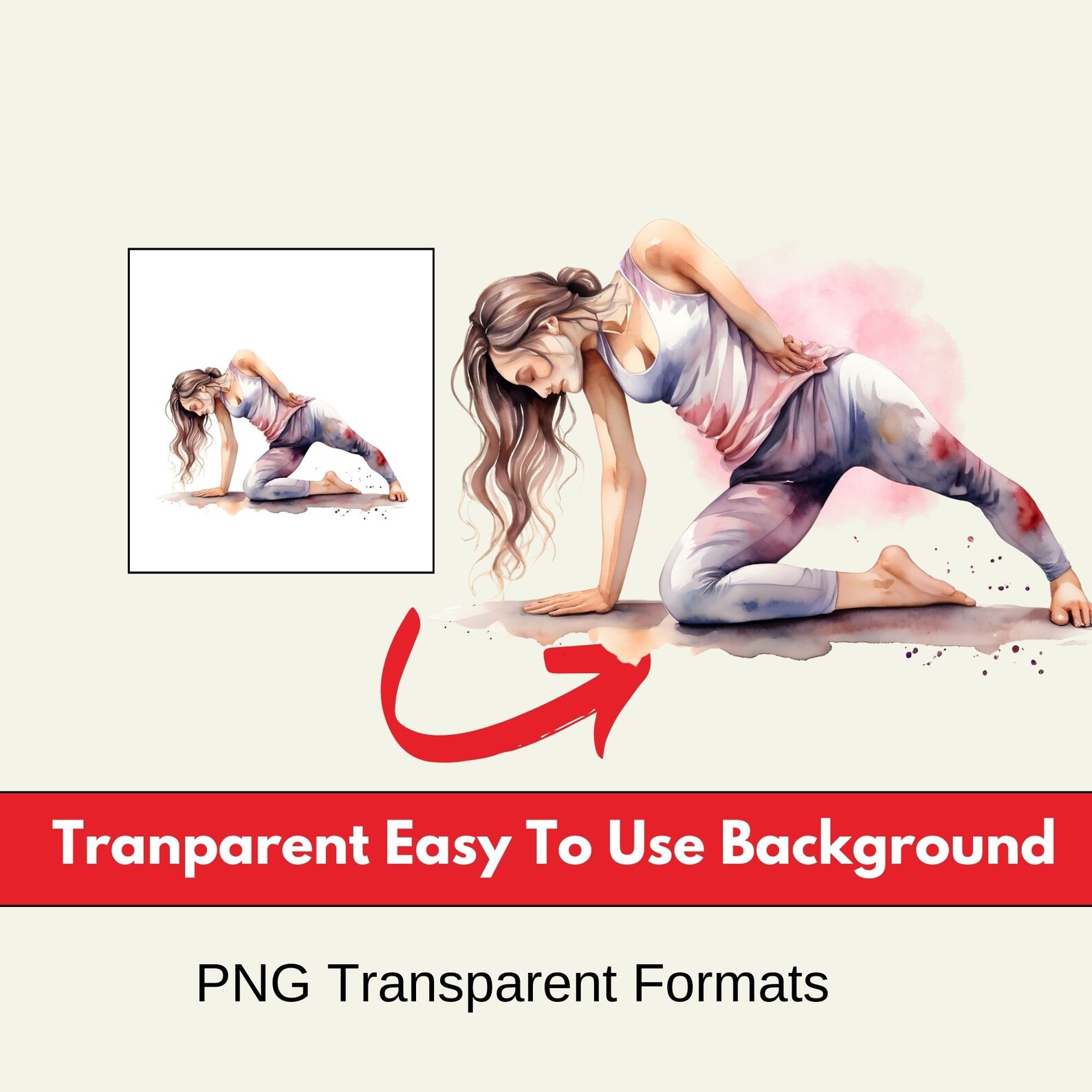 Yoga Clipart, Yoga Poses Clipart PNG Bundle, 24 PNG Yoga Clipart Bundle ...