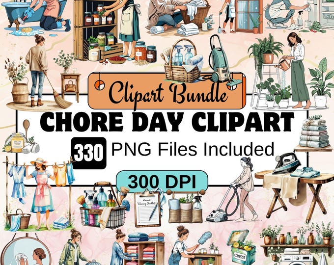 Household Chores Clipart - Doodle Boys Clip Art - Kids Doing Chores ...