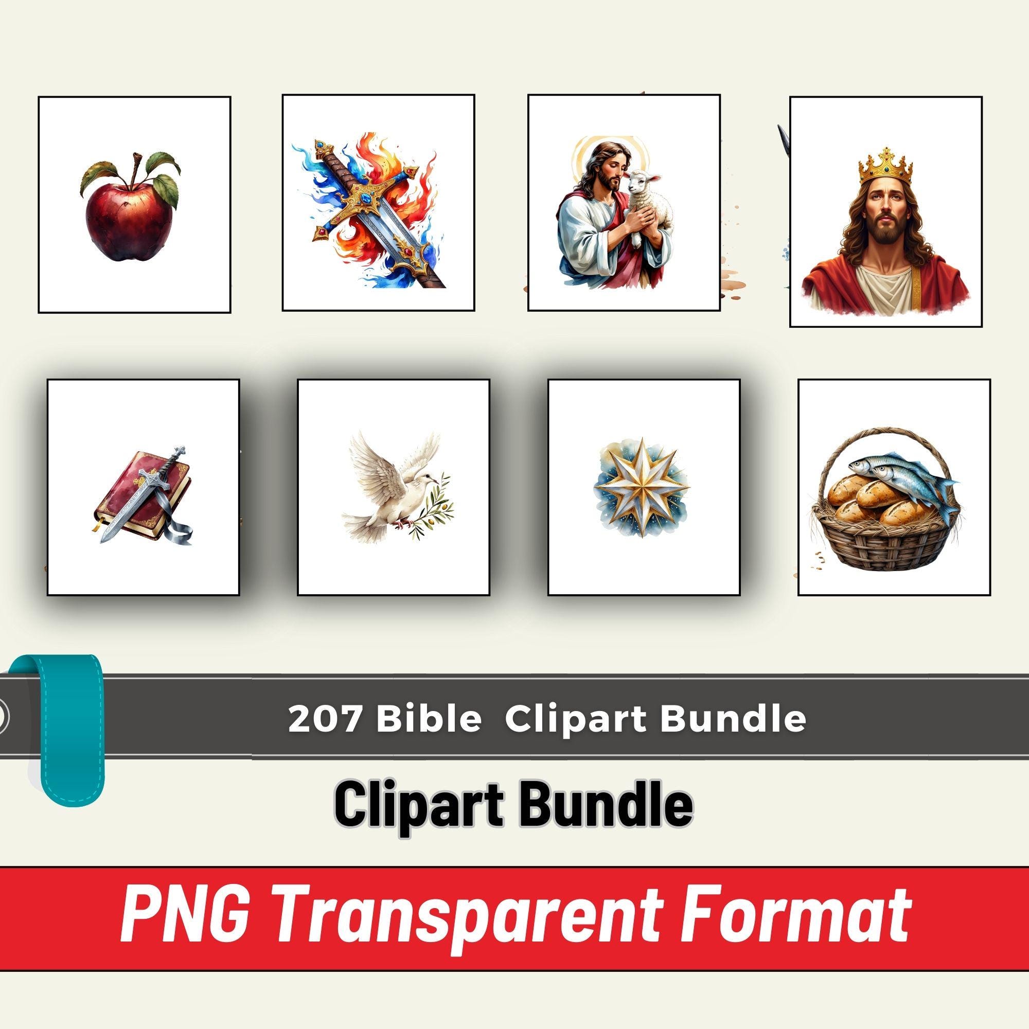 207 Bible Clipart, Bible Story Png Clipart Bundle,christian Png ...