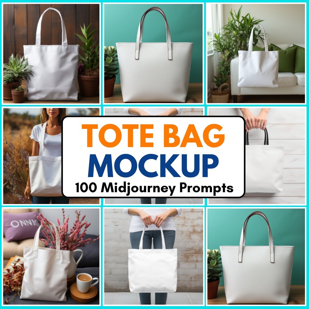 100 Midjourney Prompts Mockup Tote Bags, AI Art, Midjourney Prompts ...