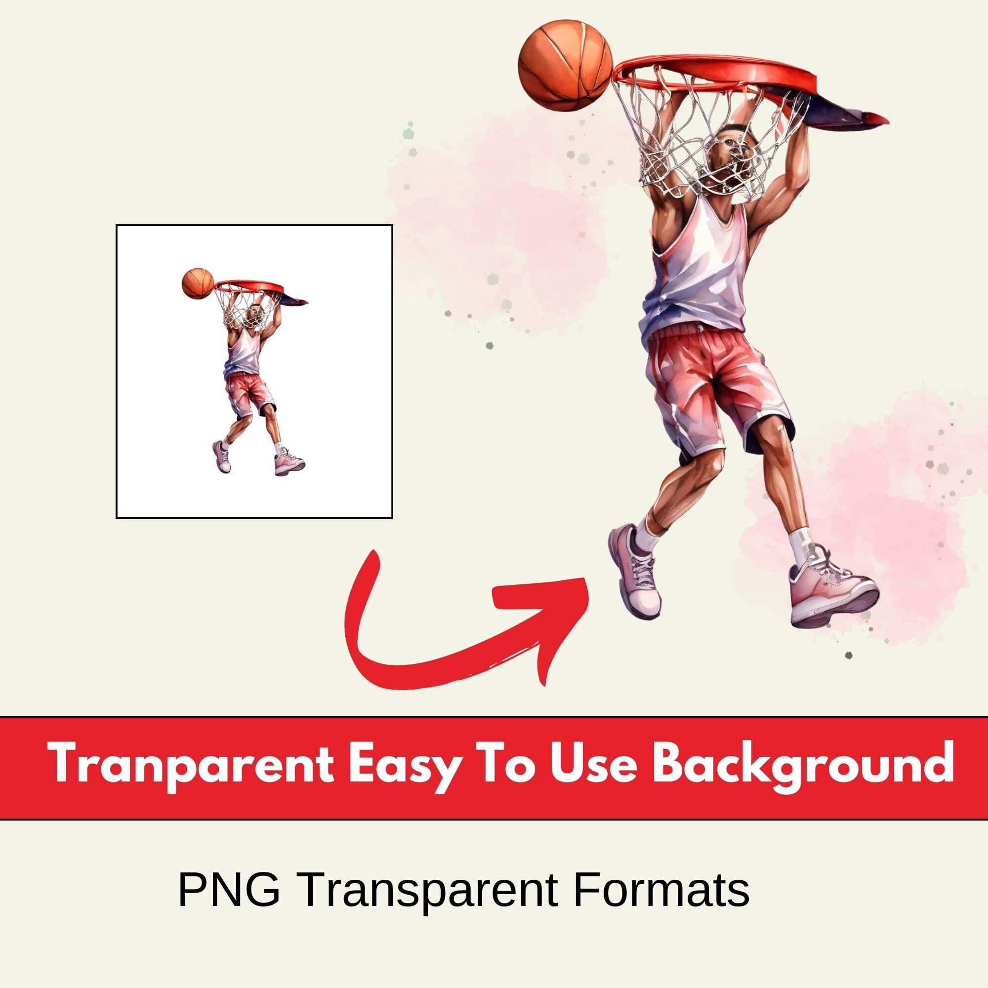 Basketball Clipart, Sports Clipart PNG Bundle, 24 PNG Basketball ...