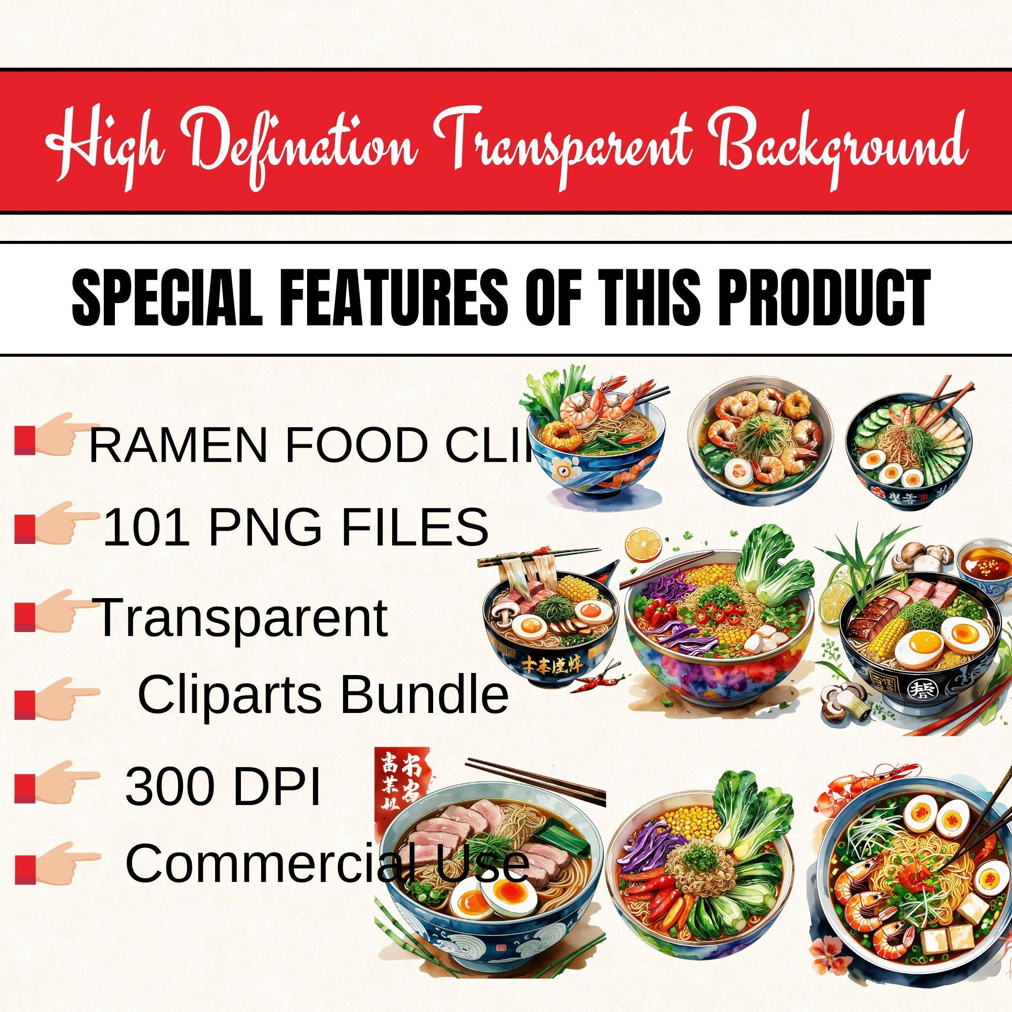 Ramen Clipart,korean Dish Clipart PNG Bundle Japanese Food Clipart Boba ...