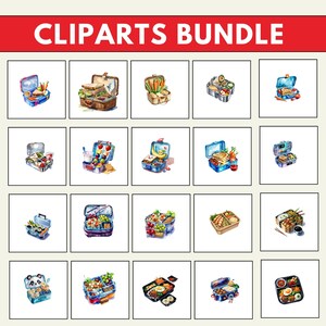 School Lunch Clipart,lunch Boxpng Bundle,school Meal Clipart,school ...