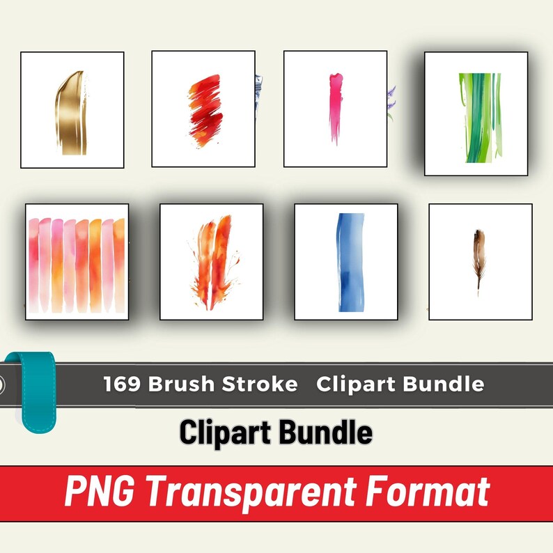 Watercolor Brush Stroke Clipart Bundle, Watercolor Splash PNG ...