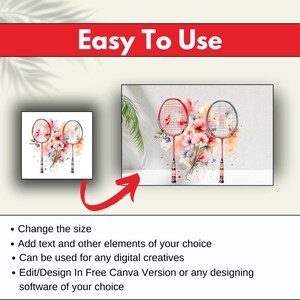 Badminton Clipart, Sports Clipart PNG Bundle, 24 PNG Badminton Clipart ...