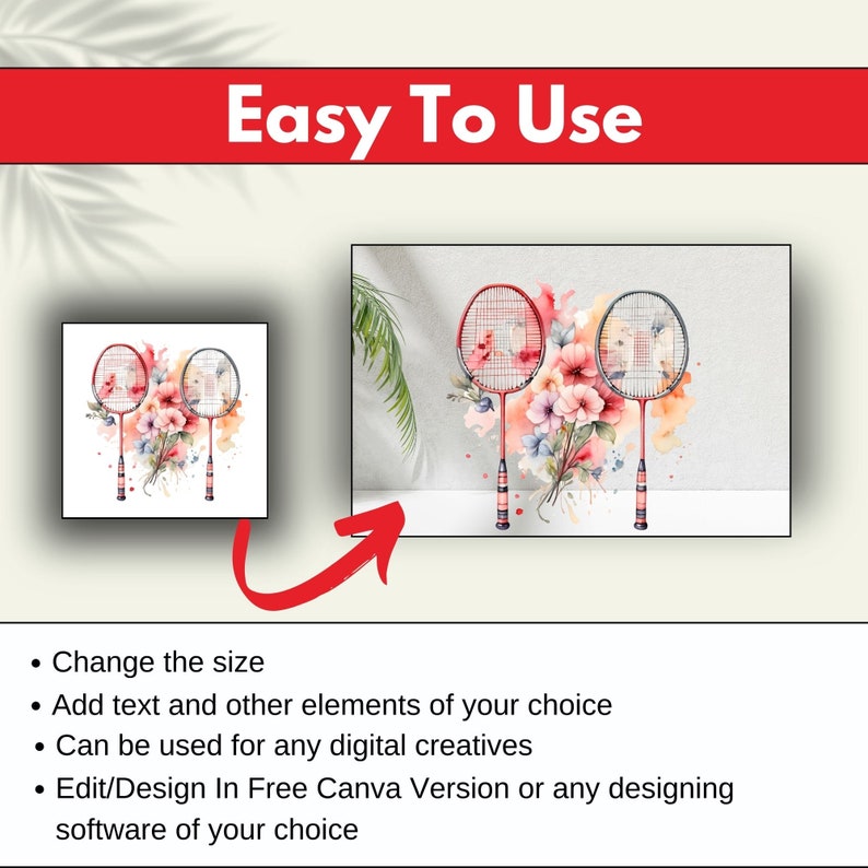 Badminton Clipart, Sports Clipart PNG Bundle, 24 PNG Badminton Clipart ...