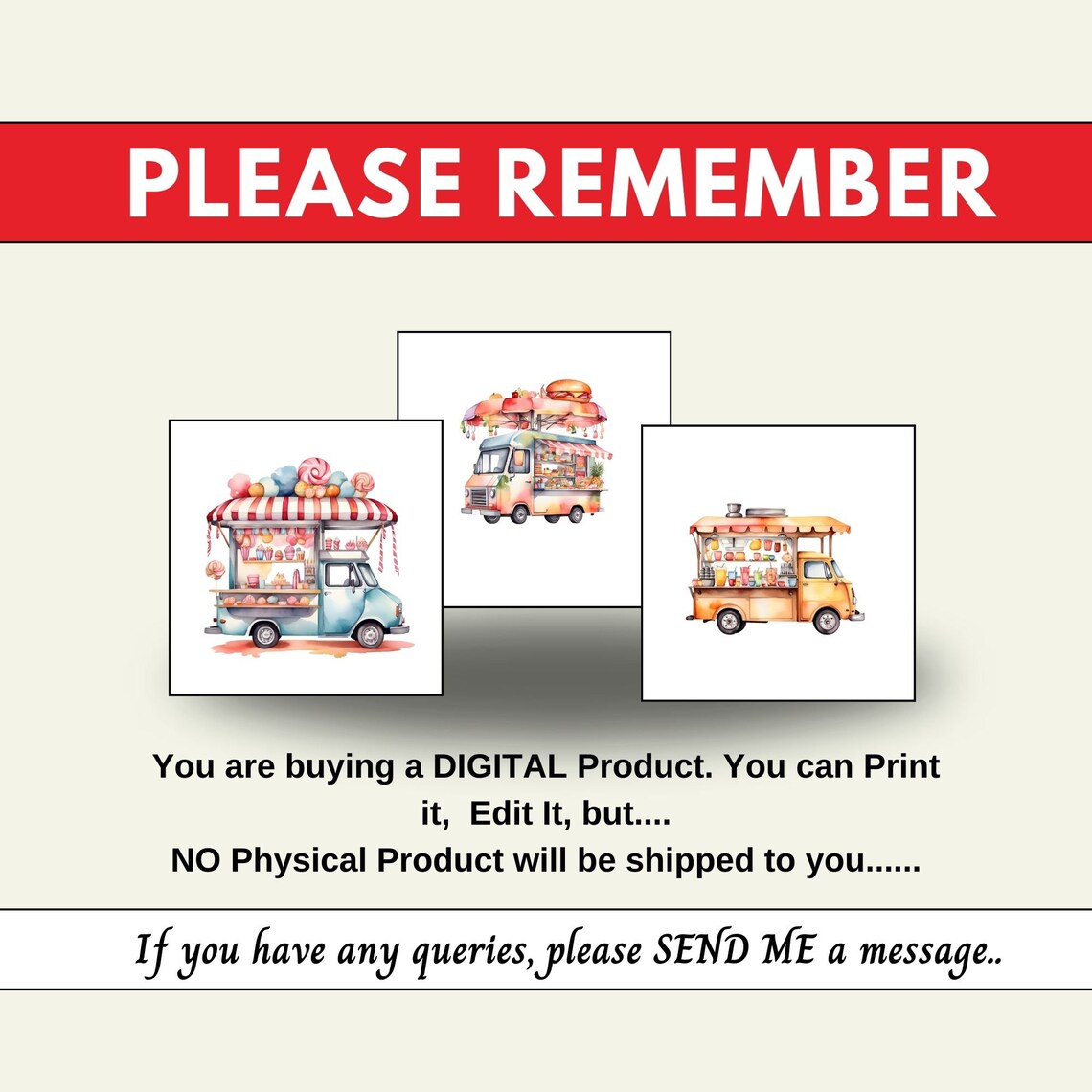 Food Truck Clipart, Food Clipart PNG Bundle, 88 PNG Food Truck Clipart ...