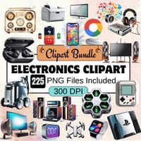 Technology Clipart, Cartoon Kids Using Electronic Devices, Doodle ...