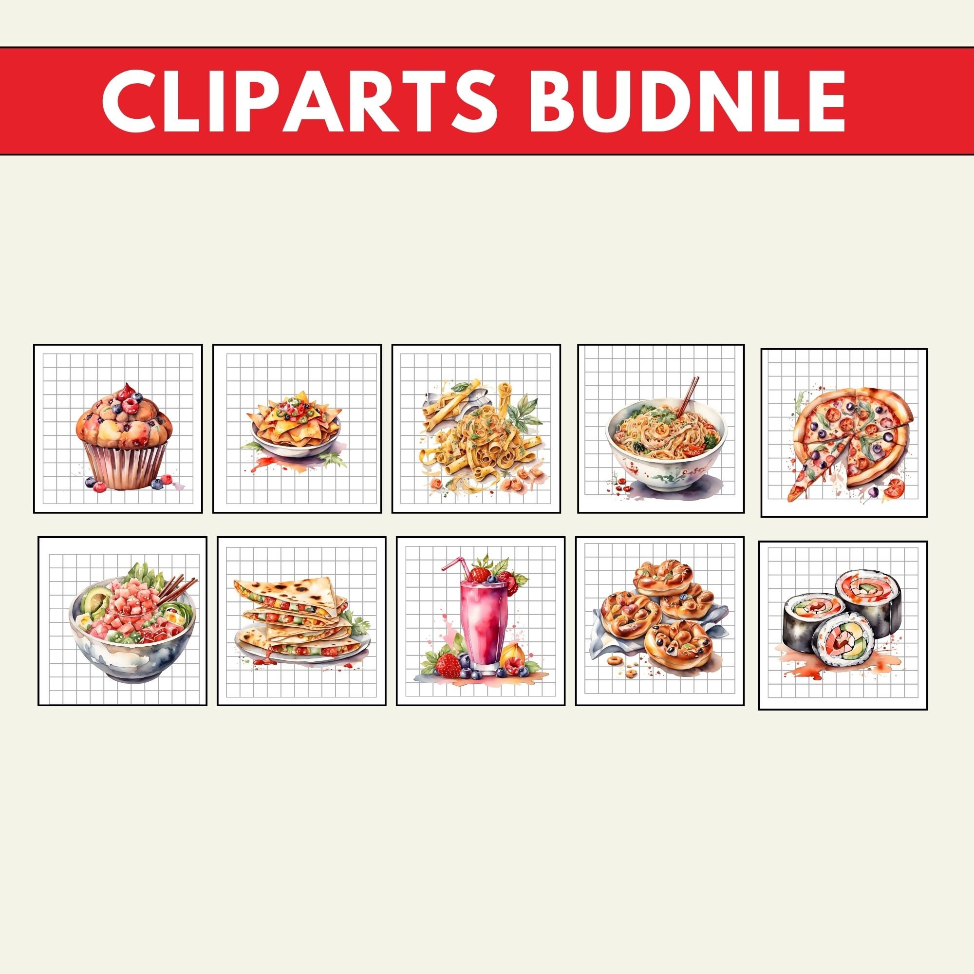 Fastfood Clipart, Junk Food Clipart PNG Bundle, 24 PNG Fast Food ...