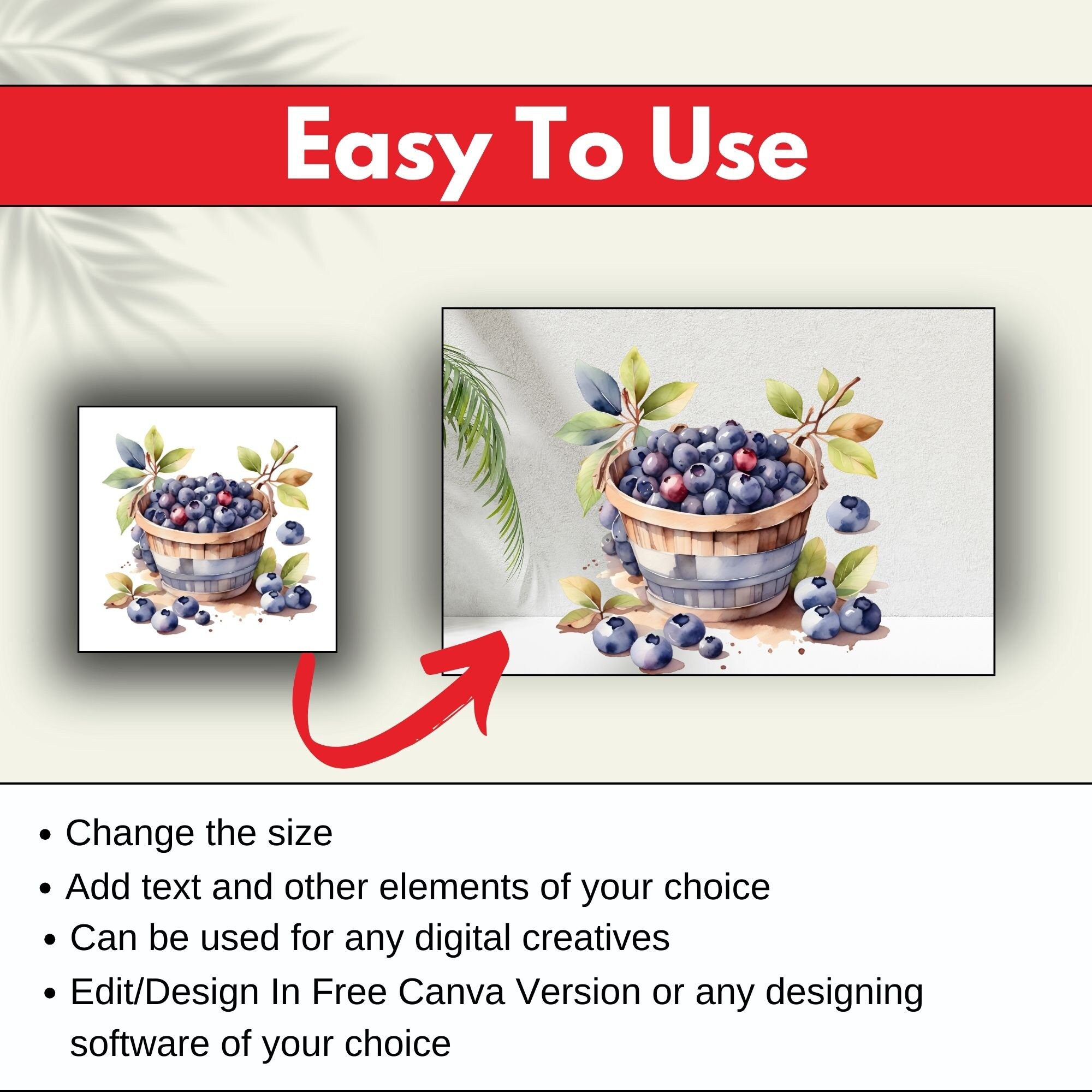 Blueberry Clipart, Delightful Blueberry PNG Bundle, 24 PNG Blueberry ...