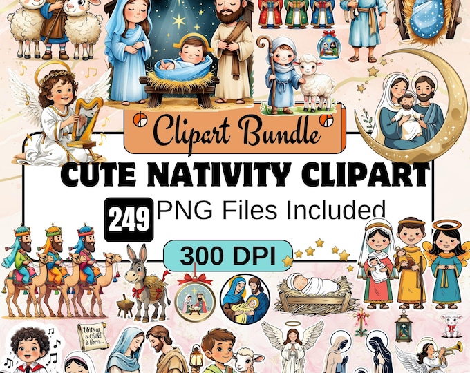 Nativity Clipart Set 215 - Etsy Canada