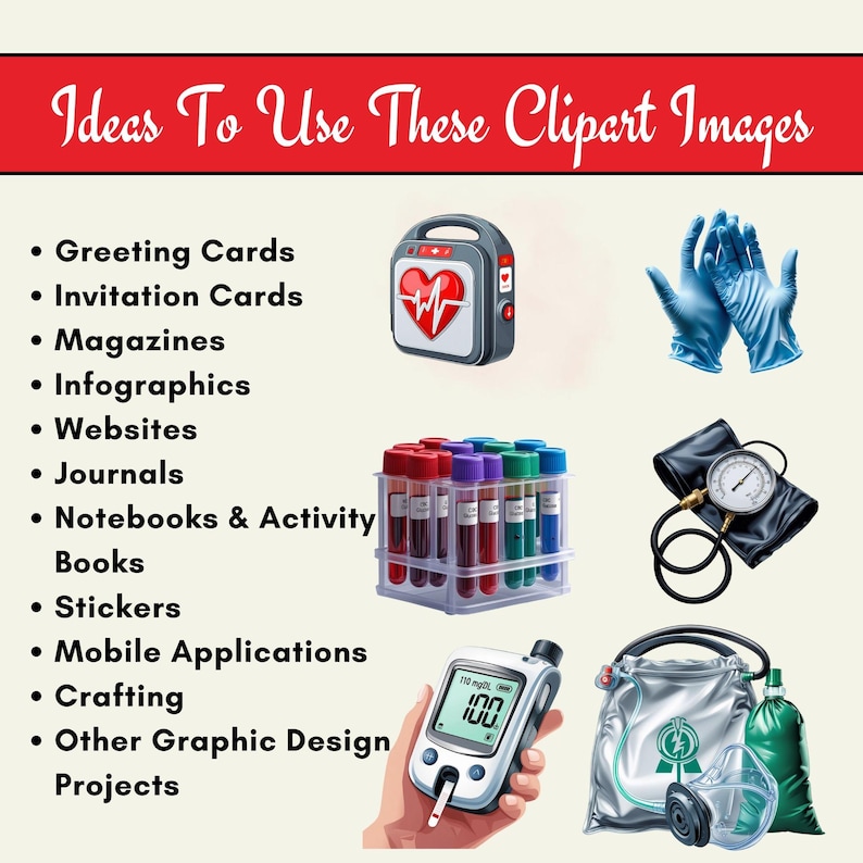Medical Equipment Clipart, Medical Clipart PNG Bundle,medical ...