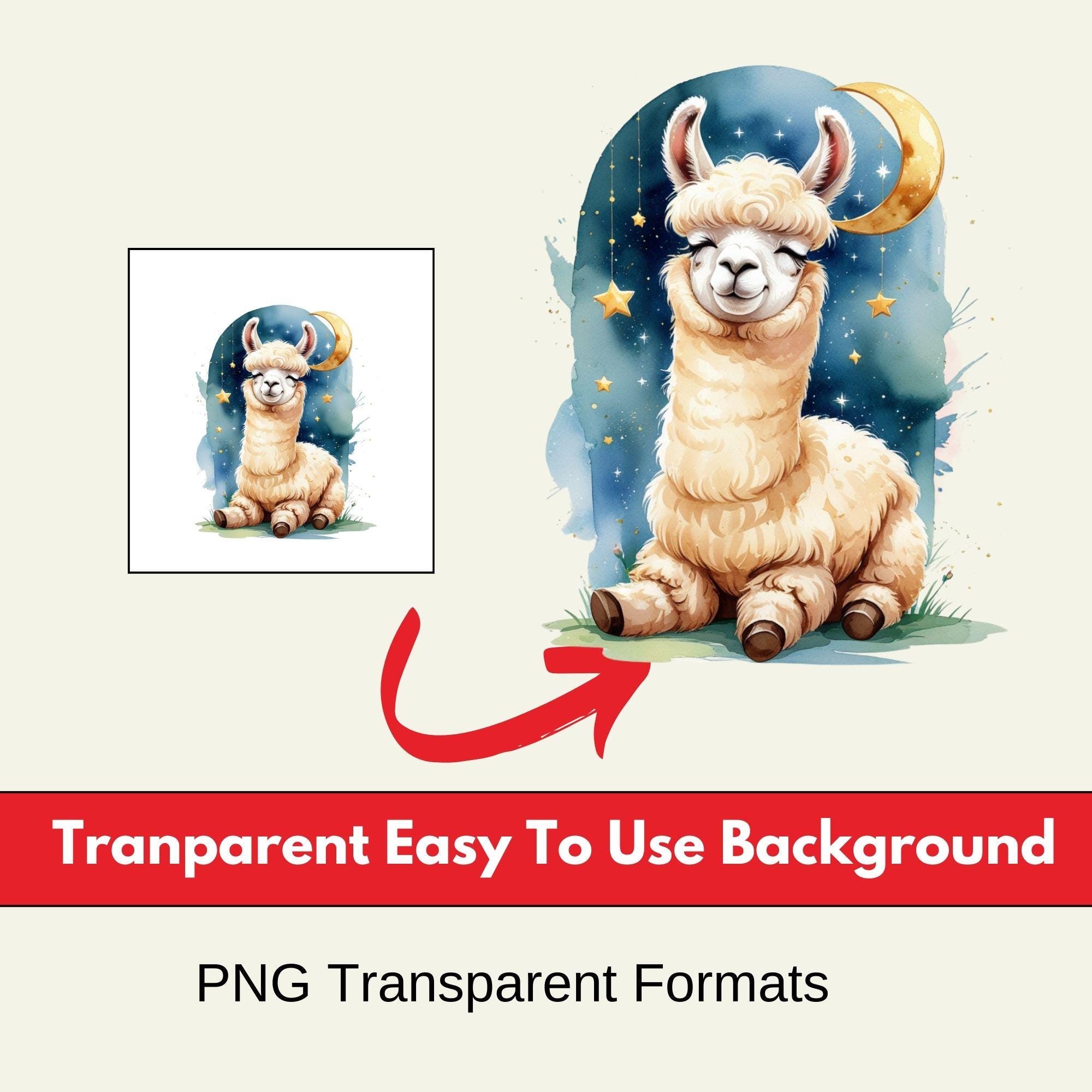 Llamas Watercolor Clipart Bundle,llama Images, Adorable Alpaca Graphics ...