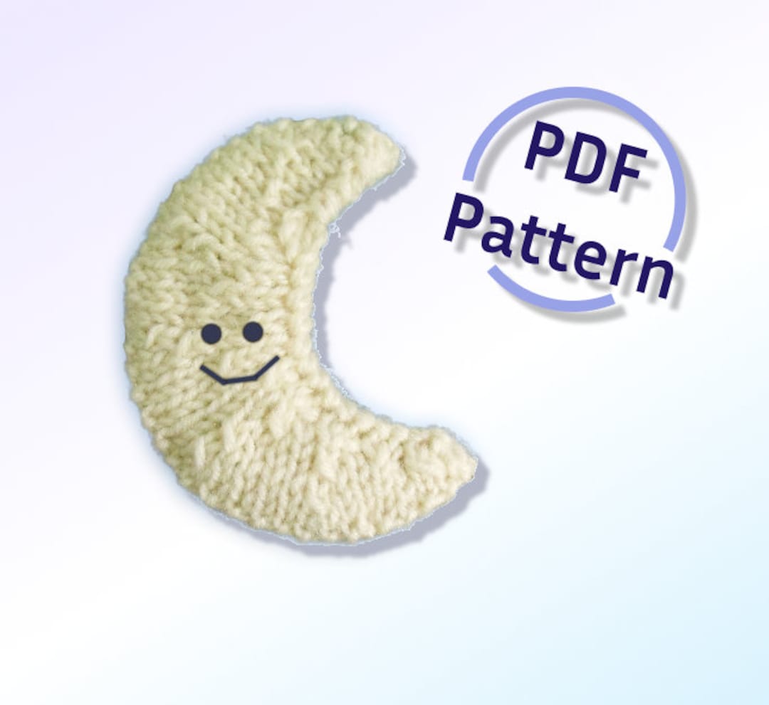 Crescent Moon Knitting Pattern - Etsy