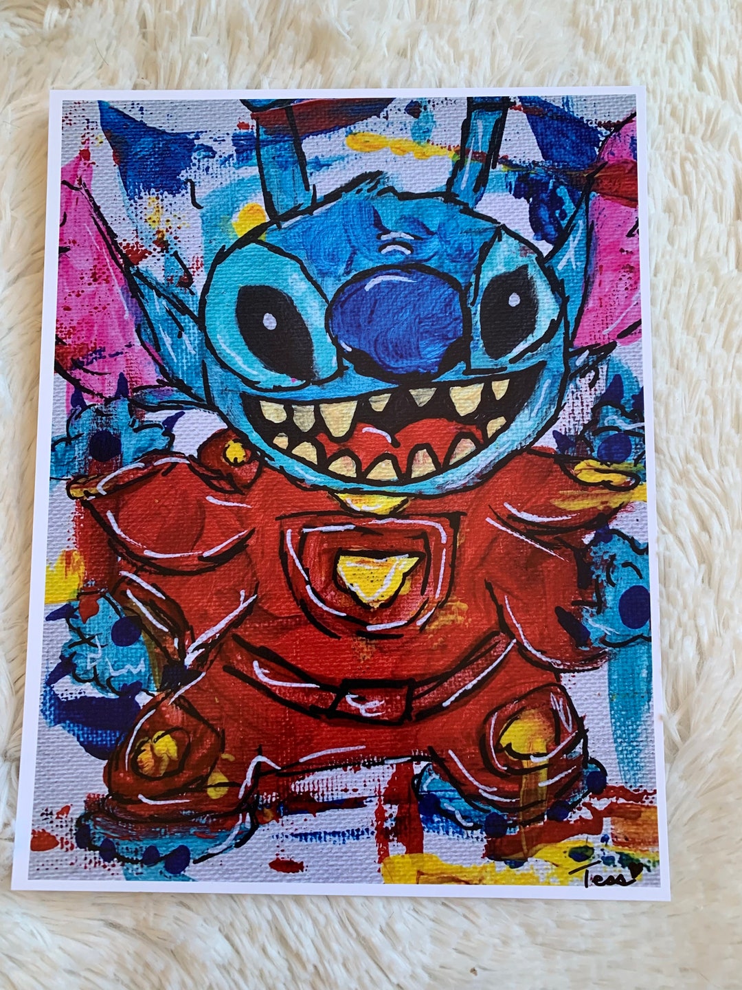 Art Print Lilo and Stitch Alien Experiment Quality Fine Art Print ...