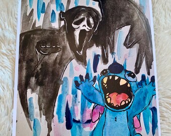 Disney Art Print Lilo and Stitch Experiment 626 Quality Fine - Etsy