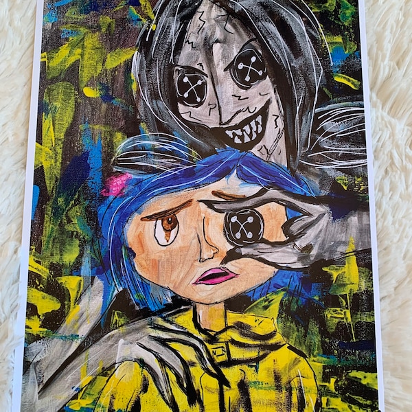 Coraline Button Painting - Etsy