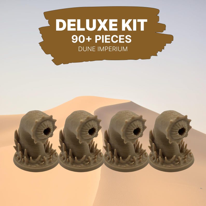 Dune Imperium Uprising Upgrade Kit: Tokens, Agents, Spies & Sandworms ...