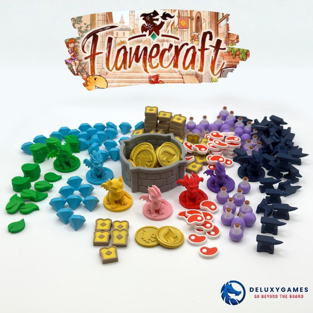 Flamecraft Deluxe Upgrade Kit – Dragons, Resources, Coins & Well - Etsy