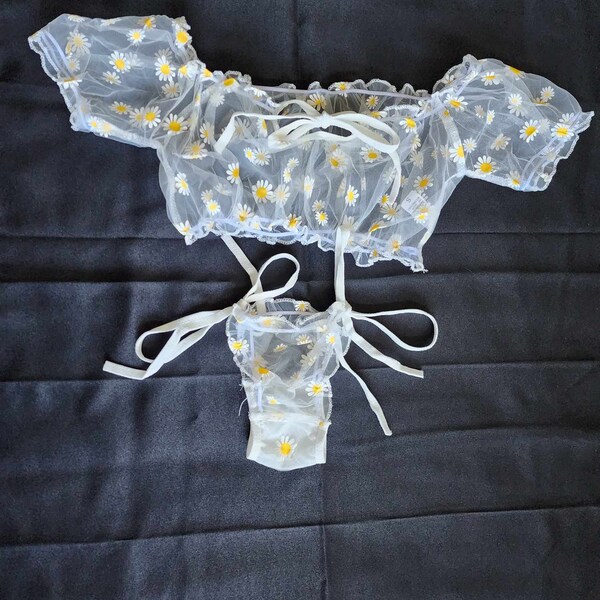 2 Piece Lingerie Set Etsy